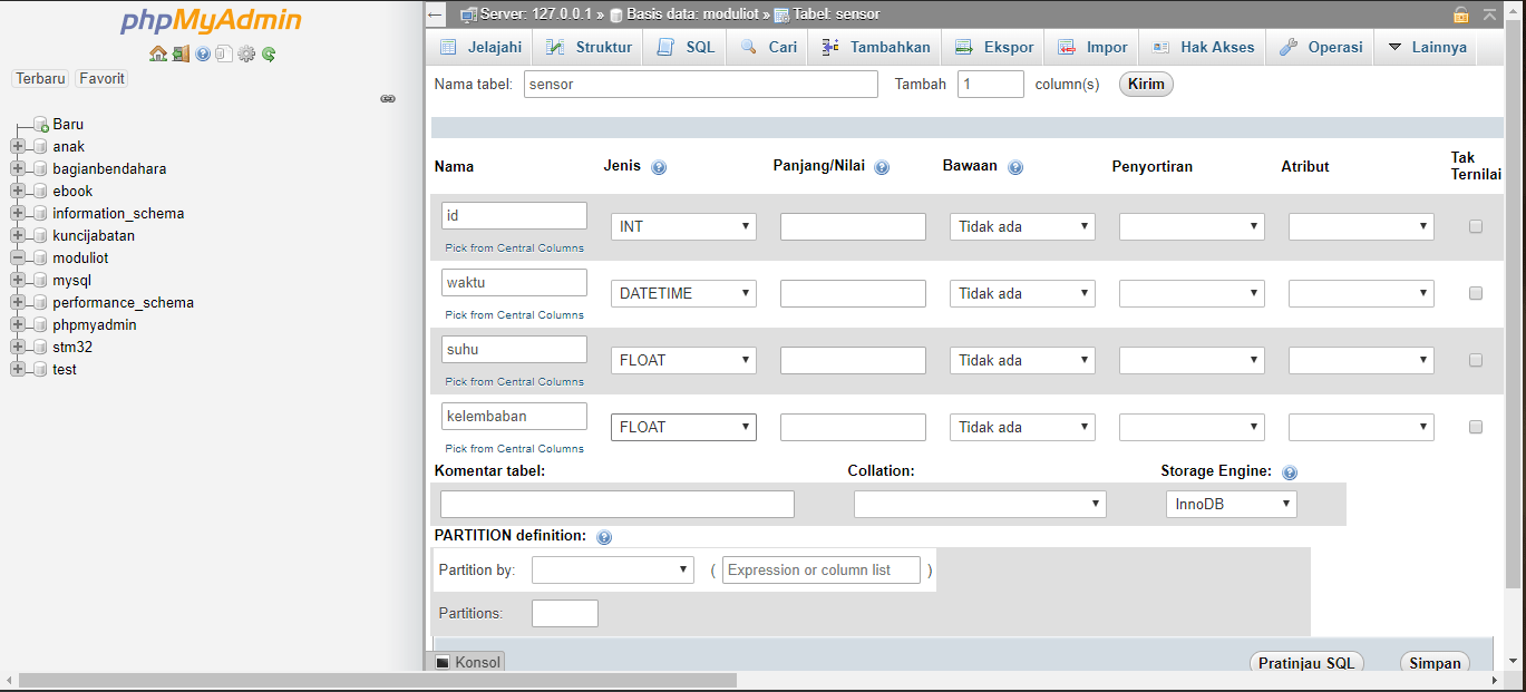 Modul IOT, Tutorial Koneksi PHP ke Database MySQL - Mikrokontroler dan Cloud