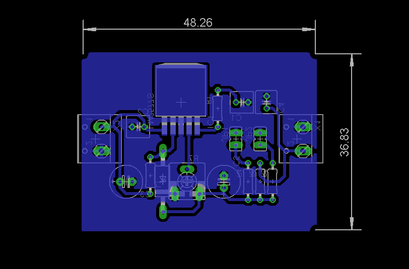 Skematik Design PCB DC-DC Konverter Step-up Board