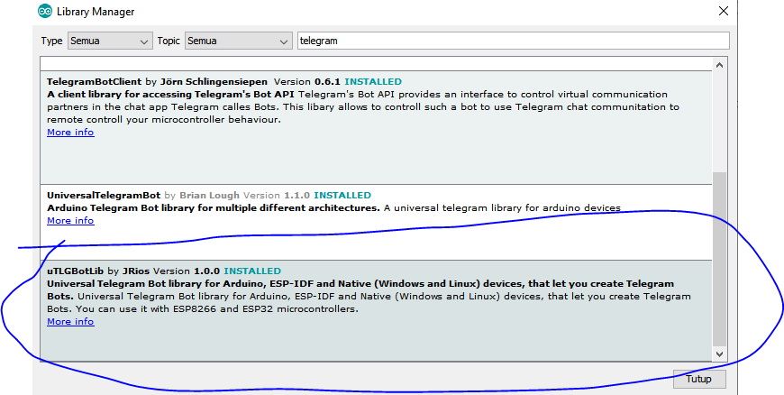 Belajar ESP32, Tutorial Kontrol Relay Telegram Bot - Mikrokontroler dan Cloud