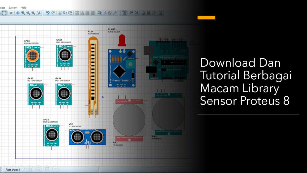 Download Dan Tutorial Berbagai Macam Library Sensor Proteus 8 - Mikrokontroler dan Cloud